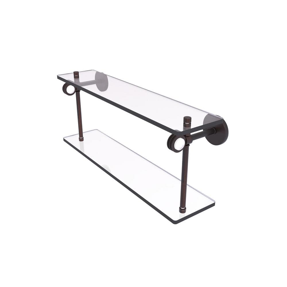 Allied Brass Clearview 16 in. W x 9.2 in. H x 5.6 D Glass Rectangular ...