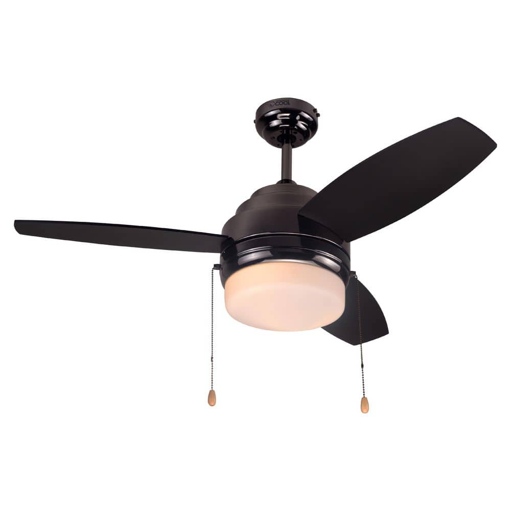 Commercial Cool 42 in. LED Indoor, Matt Black Ceiling Fan CCF43P40 ...
