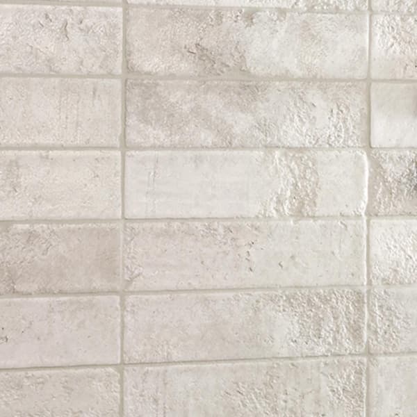 Jeffrey Court Durango White 2.5 in. x 9.75 in. Matte Textured Ceramic ...