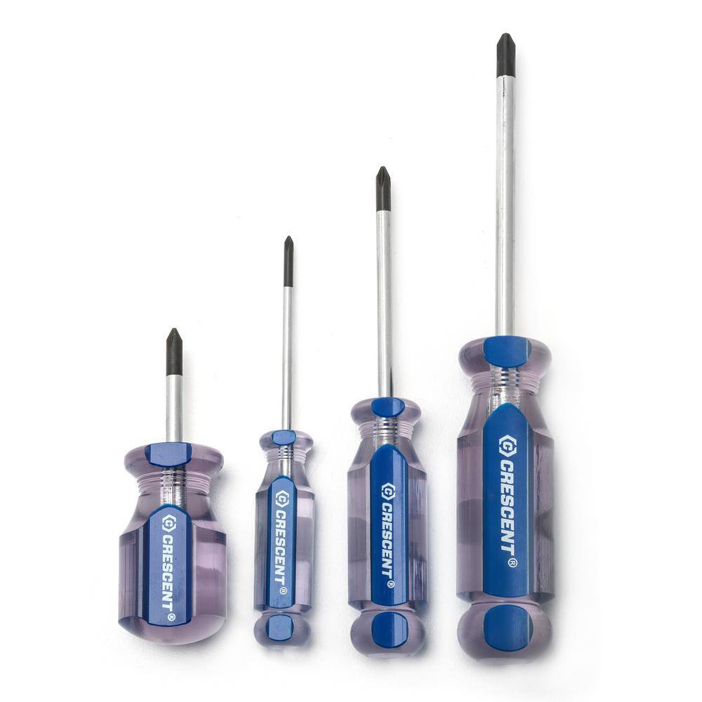 Crescent 4-Piece Phillips Acetate Screwdriver Set CP4PCSET - The Home Depot