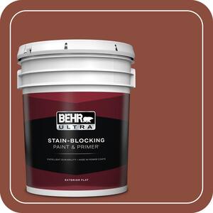 BEHR PREMIUM PLUS 8 oz. #QE-14 Spiced Red Semi-Gloss Interior/Exterior ...