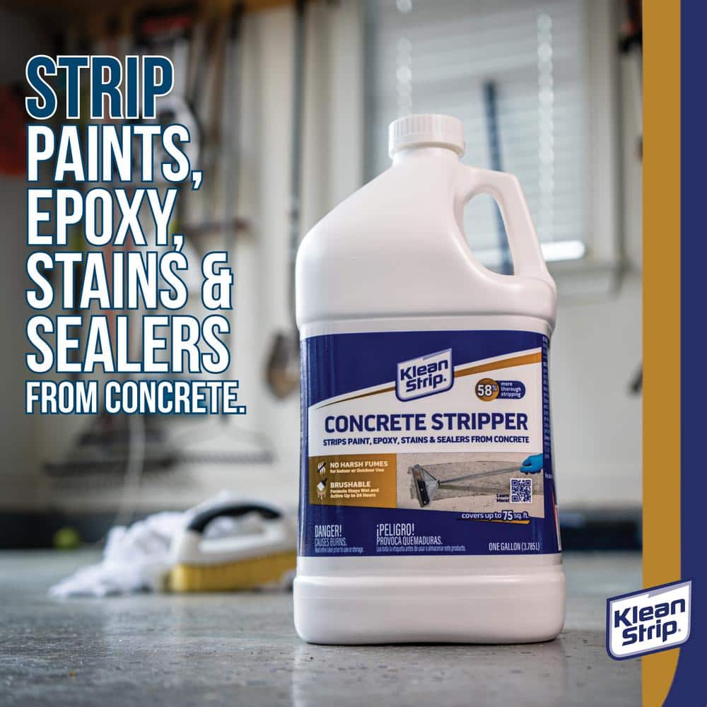 Klean-Strip 1 Gal. Liquid Concrete Stripper for Stripping Paint, Epoxy ...