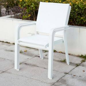 White - Stackable - Patio Chairs - Patio Furniture - The Home Depot