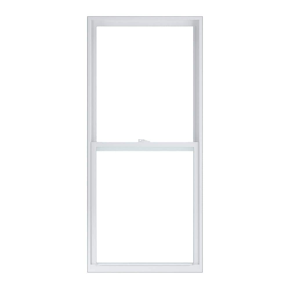 American Craftsman 28 in. x 62 in. 50 Series White Single Hung Low-E ...
