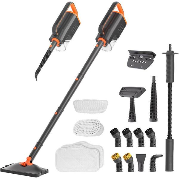 Anqtovp Commercial Corded Steam Mop Cleaner for Floor Tiles Carpet and ...