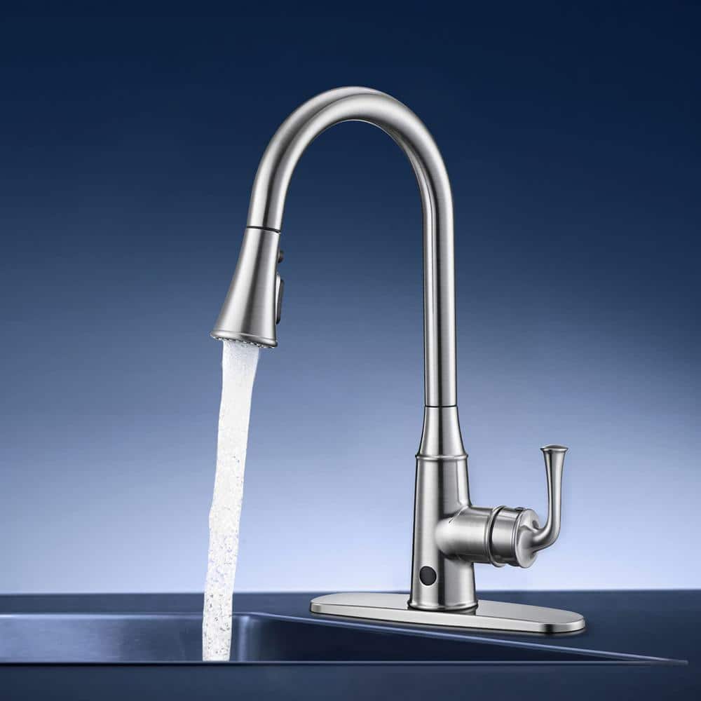 Staykiwi Single Handle Pull Down Sprayer Kitchen Faucet with Advanced ...