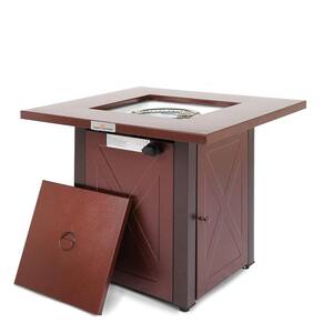 COOLSHARK 30 in. Propane Fire Pit Table 40000 BTU Outdoor Steel Gas ...