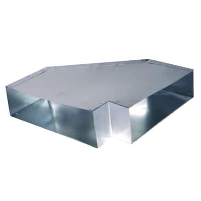 Master Flow 3.25 in. x 10 in. x 3 ft. Half Section Rectangular Stack ...