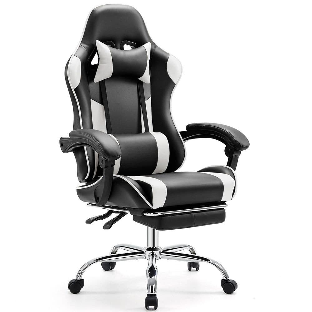 Bestier Ergonomic Gaming Chair-Highback PU Leather Recliner w/Spring ...