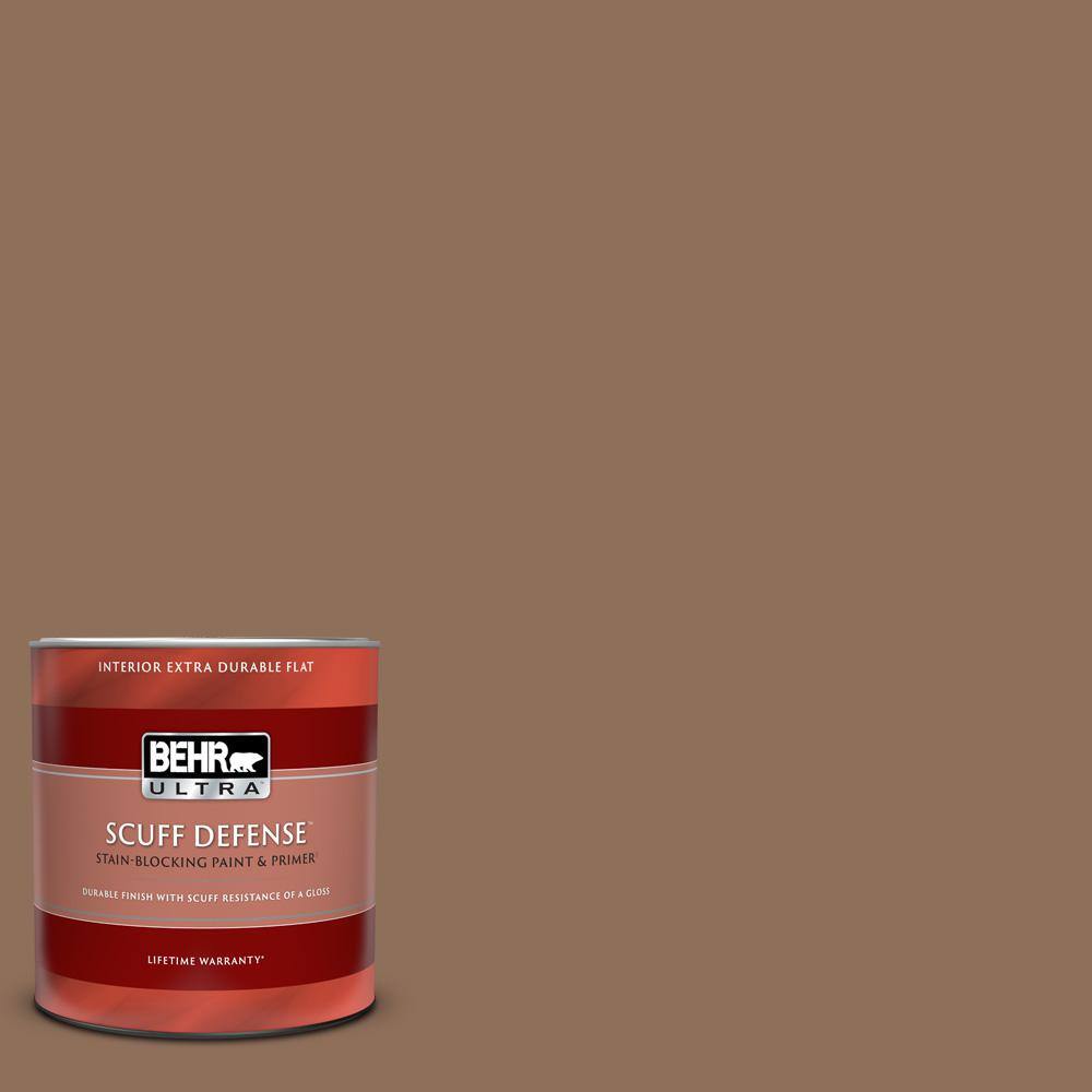 BEHR ULTRA 1 qt. #250F-6 Pepper Spice Extra Durable Flat Interior Paint ...