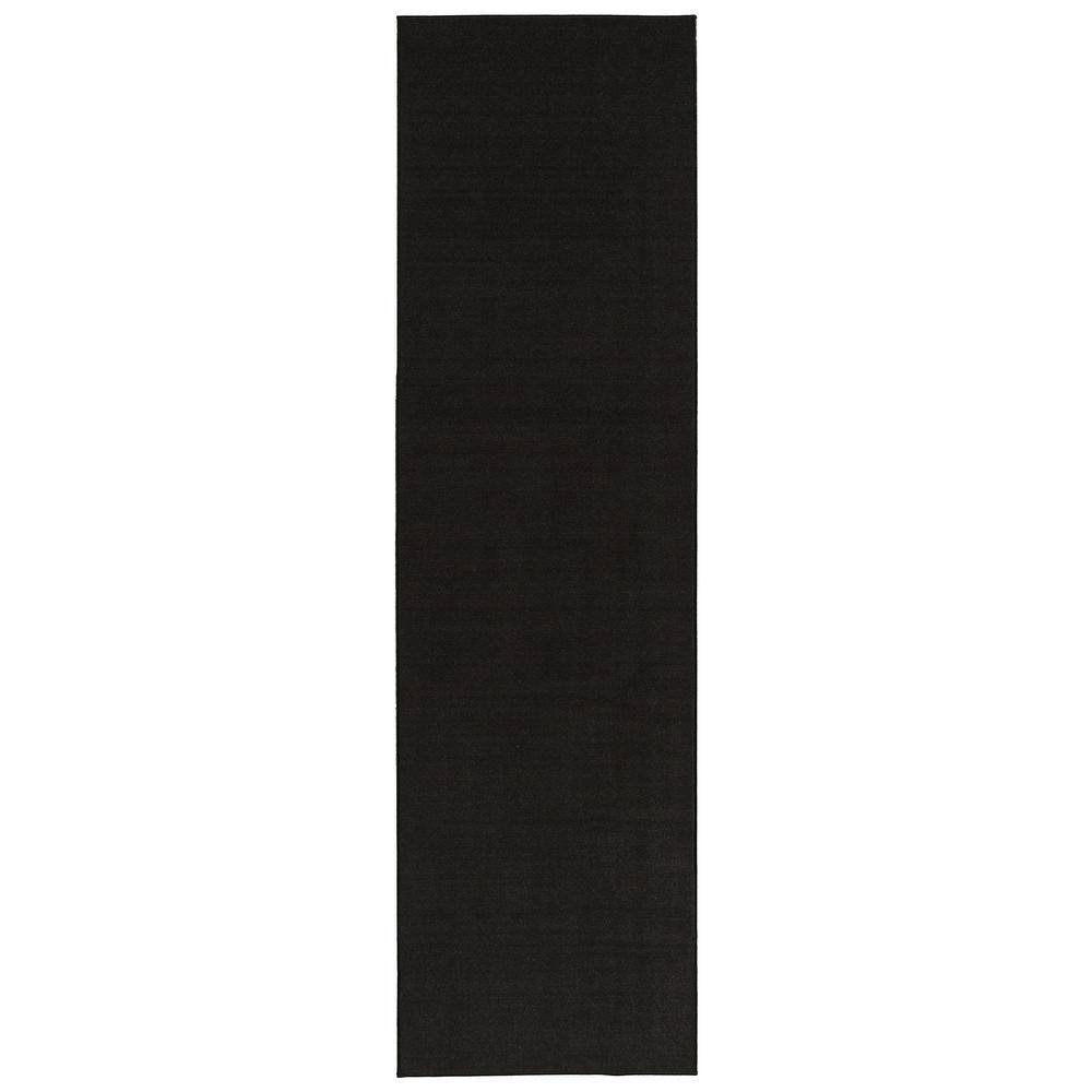 Ottomanson Basics Collection Non-Slip Rubberback Modern Solid Design ...