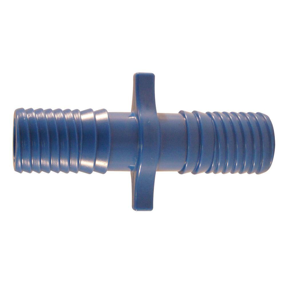 Apollo 3/4 in. Barb Insert Blue Twister Polypropylene Coupling Fitting ...