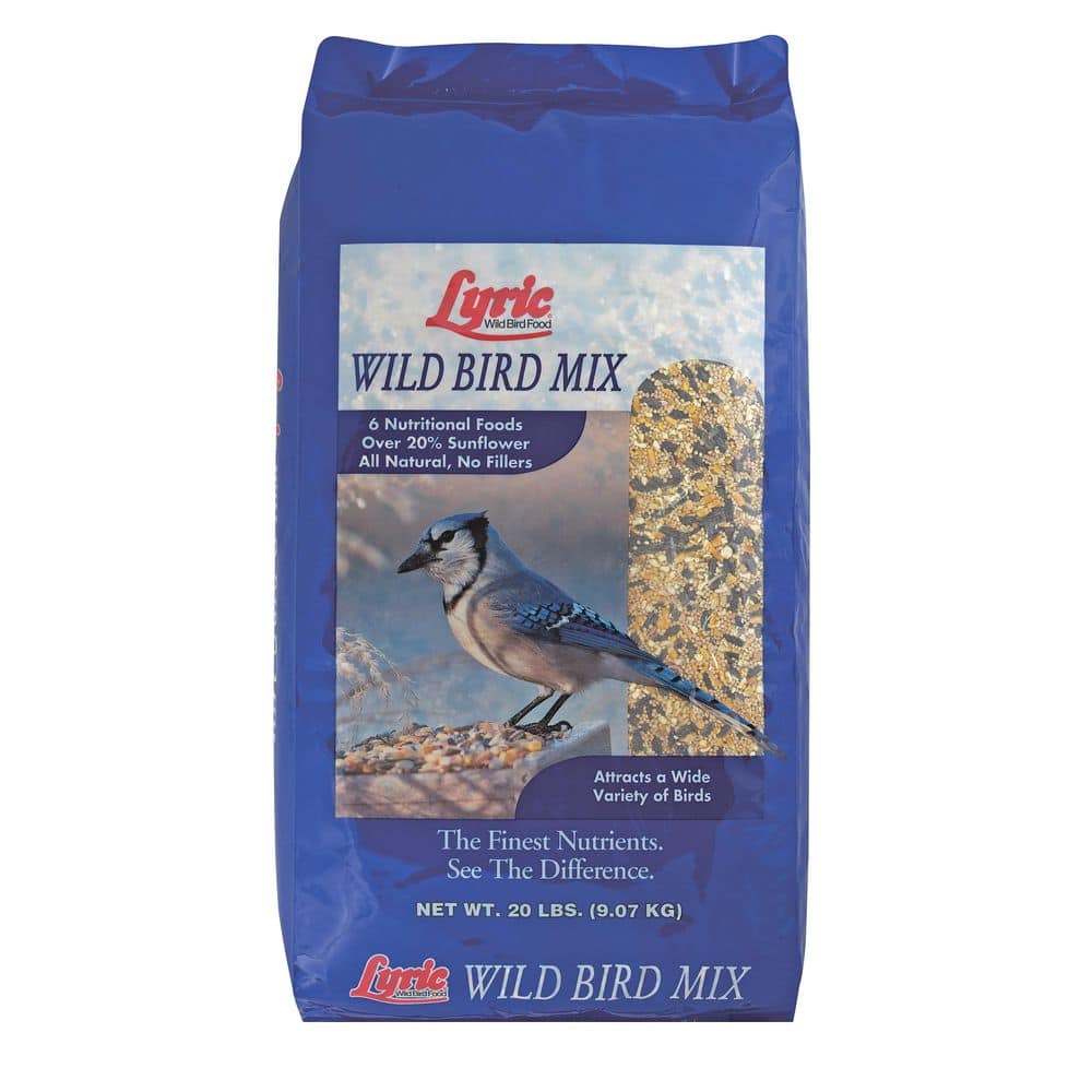Lyric 20 lbs. Wild Bird Mix Bird Seed for Outside Feeders 2647339 - The ...