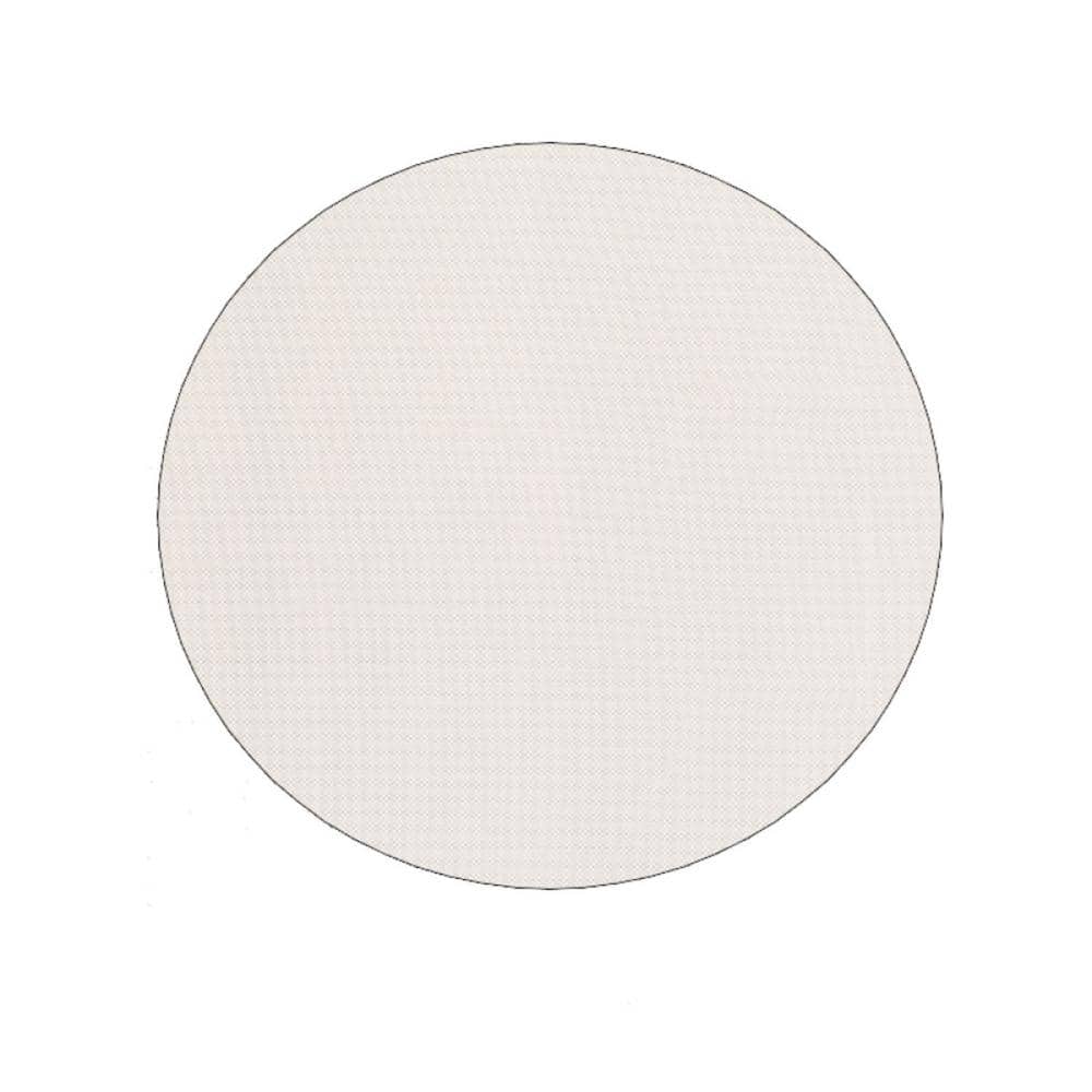 HomeRoots Textured 8 ft. Round Unthemed Woven Solid Color Plastic;Vinyl ...