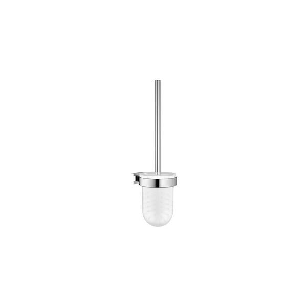 GROHE Essentials Cube Wall-Mount Toilet Brush Set in StarLight Chrome 40513001 - The Home Depot