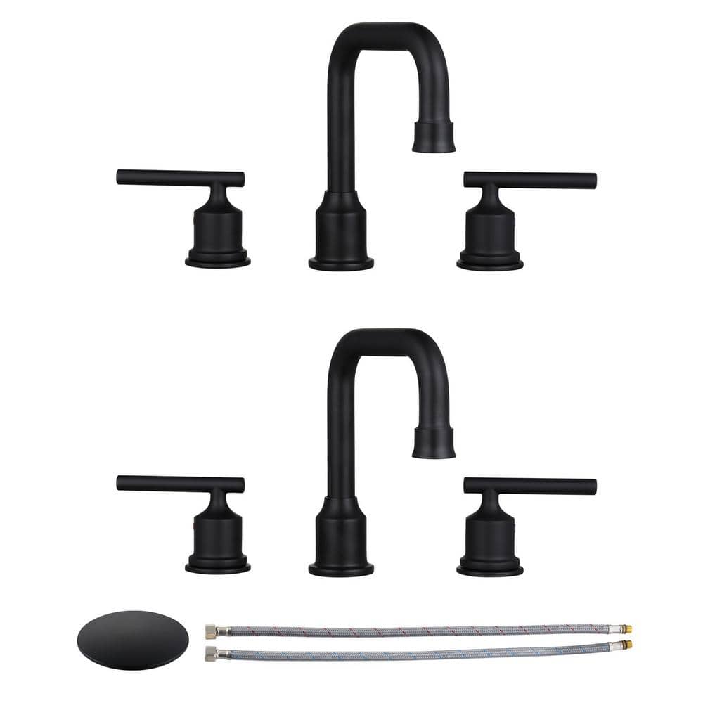 AVITAS 8 in. Widespread Lead-Free Double Handle Bathroom Faucet with ...