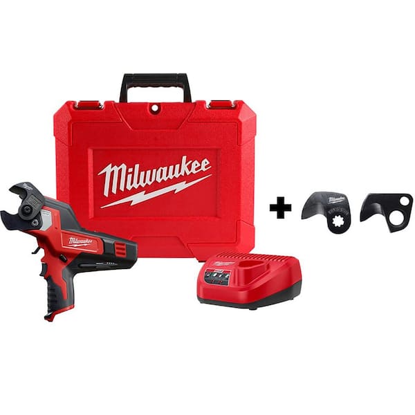 Milwaukee M12 12V Lithium-Ion Cordless 600 MCM Cable Cutter Kit with 3 ...