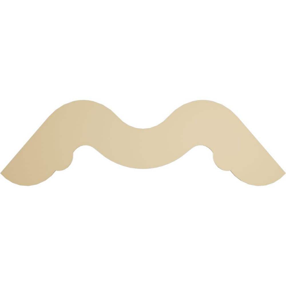 Ekena Millwork 60 in. W x 35 in. H x 1 1/2 in. P (14/12) Pitch Midway ...