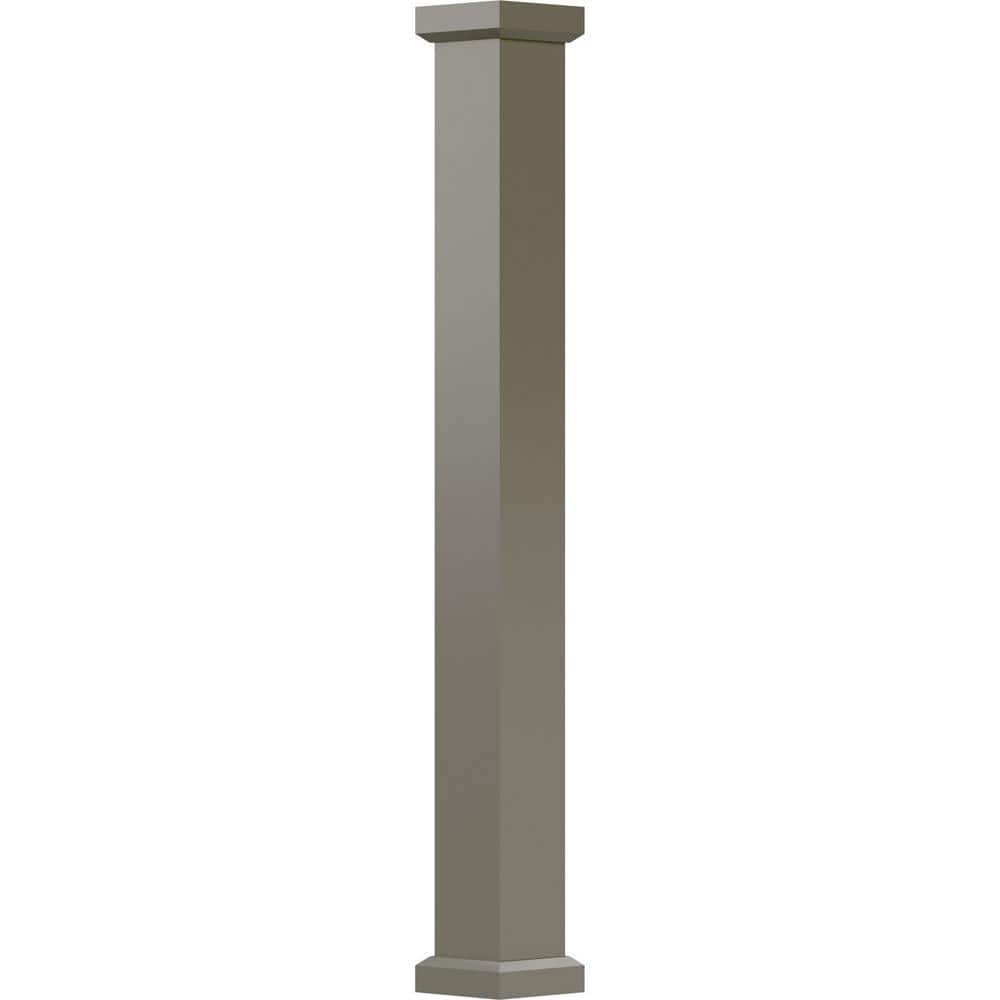 AFCO 9 in. x 8 ft. Clay Non-Tapered Square Shaft Endura-Aluminum Empire ...