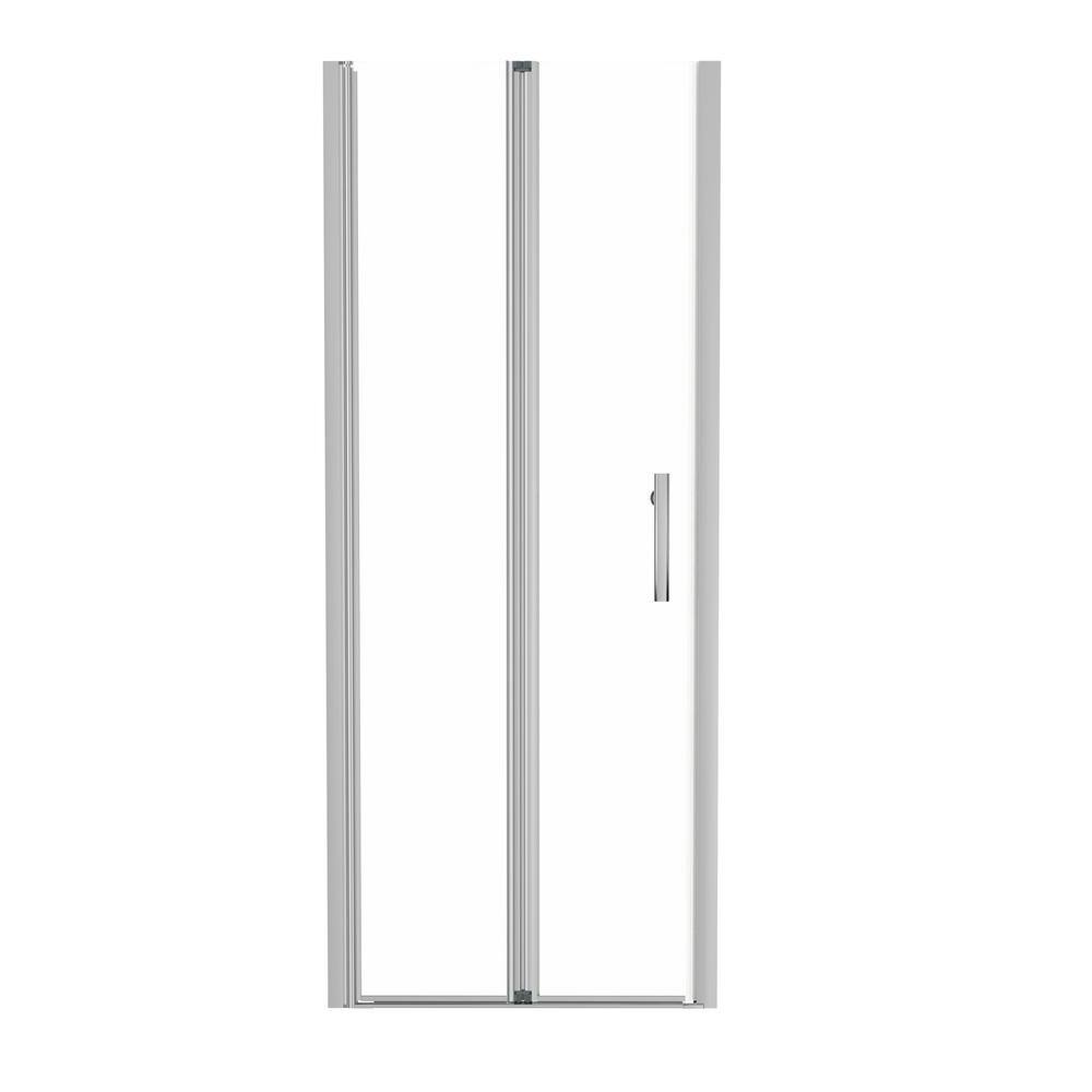 NTQ 30 to 31.25 in. W x 72 in. H Bifold Hinged Shower Panel Pivot ...