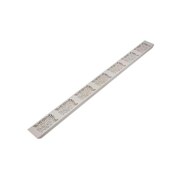 DURAL MYVARIO-LINE 0.24 in. W x 39 in. L Design Grate and Drain Channel ...