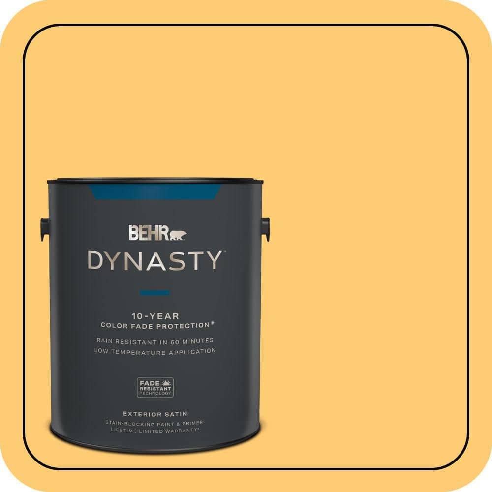 BEHR DYNASTY 1 gal. #310B-5 Spiced Butternut Satin Enamel Exterior ...