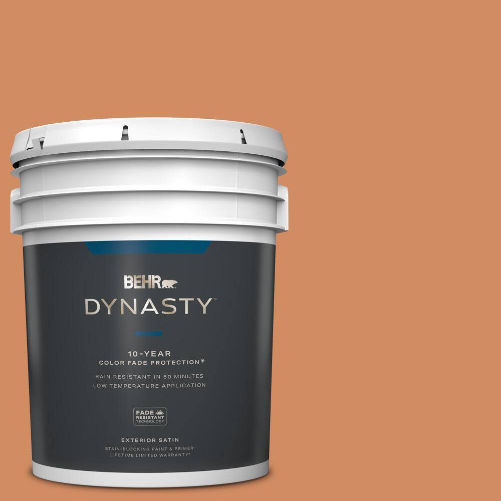 BEHR DYNASTY 5 gal. #240D-5 Grounded Satin Enamel Exterior Stain ...
