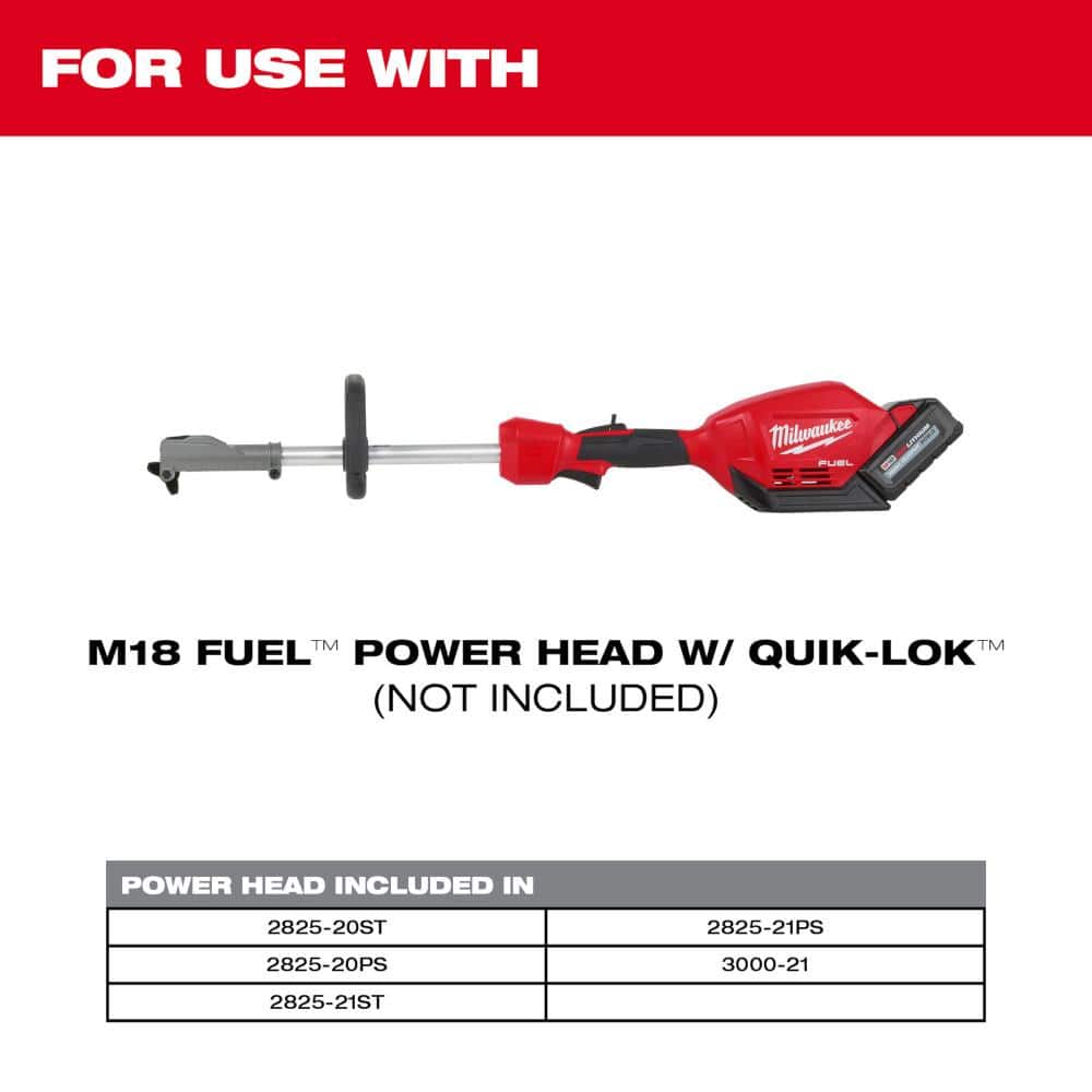 Milwaukee 49-16-2740 M18 FUEL QUIK-LOK Rubber Broom Attachment ...