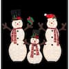 Everstar UL Fluffy Snowman Family Sculpture(Set of 3) ES-69091 - The ...