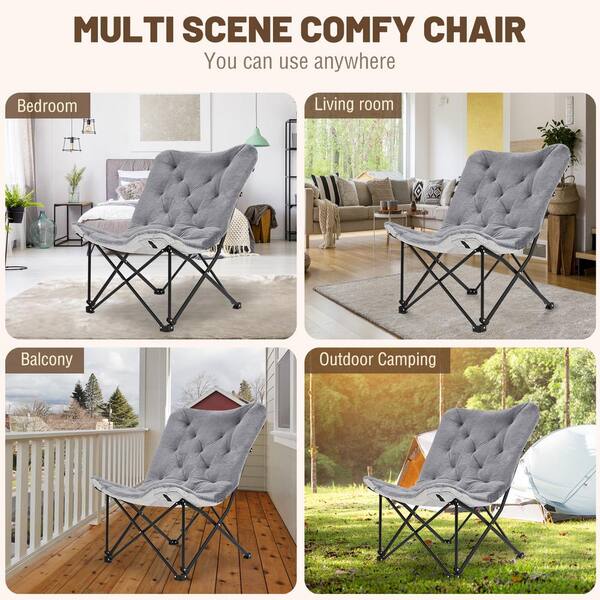 BOZTIY Portable Folding Camping Chair, Oversize XL Comfy BOZTIY Portable Folding Camping Chair, Oversize XL Comfy