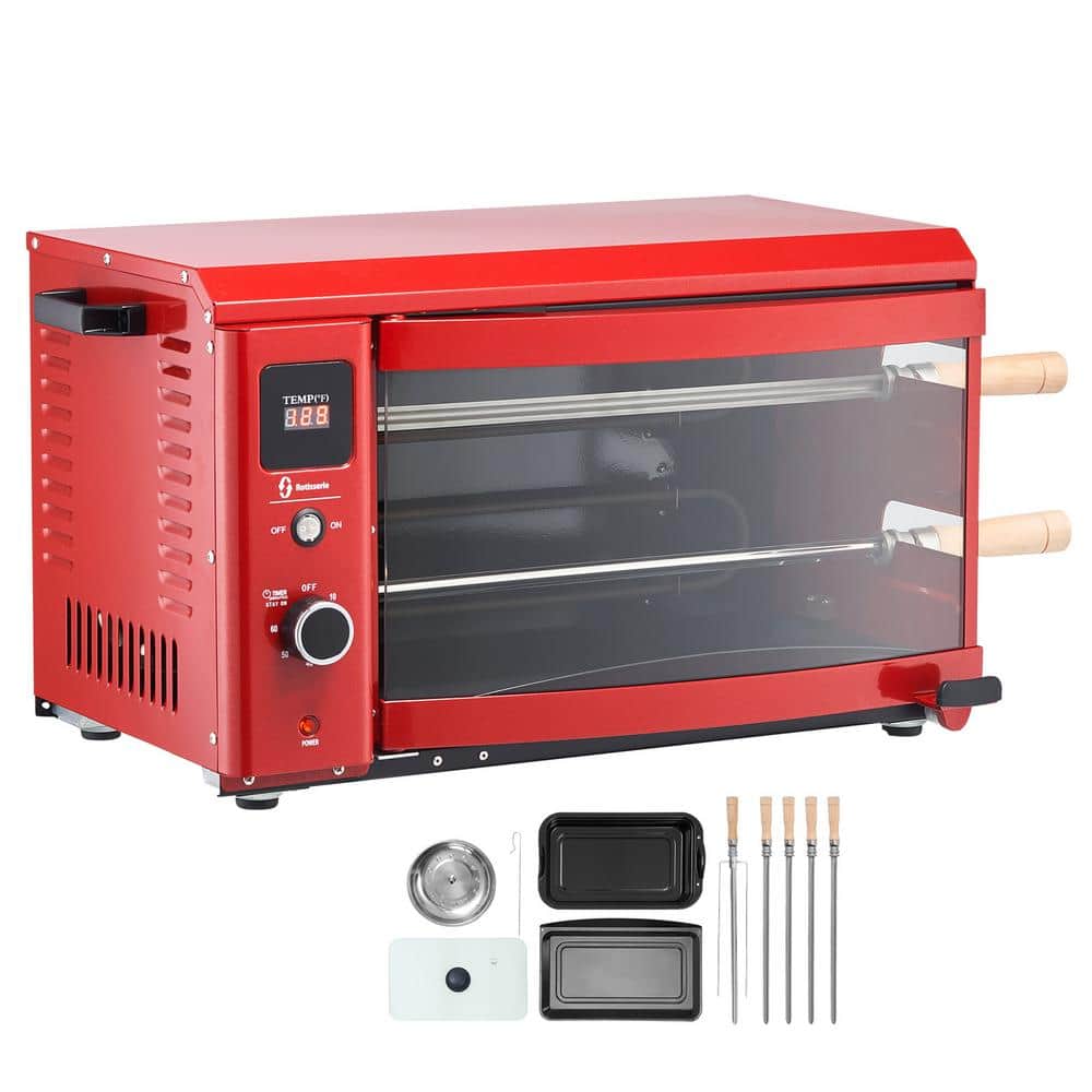 VEVOR Shawarma Grill Machine Portable Electric Grill in Stainless Steel ...