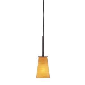 Bryson 100-Watt 1-Light Brown Shaded Pendant Light Mini Pendant with 5. ...