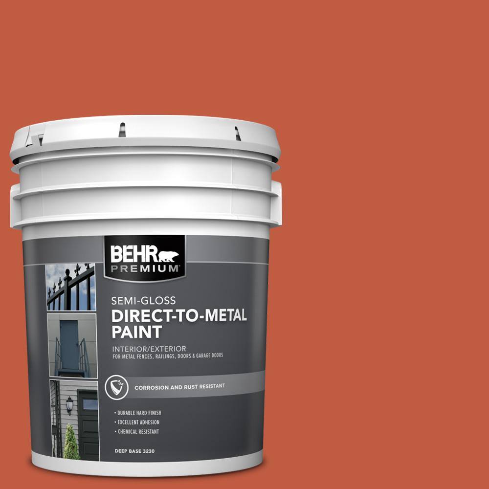 Reviews for BEHR PREMIUM 5 gal. #M180-7 Deep Fire Semi-Gloss Direct to ...