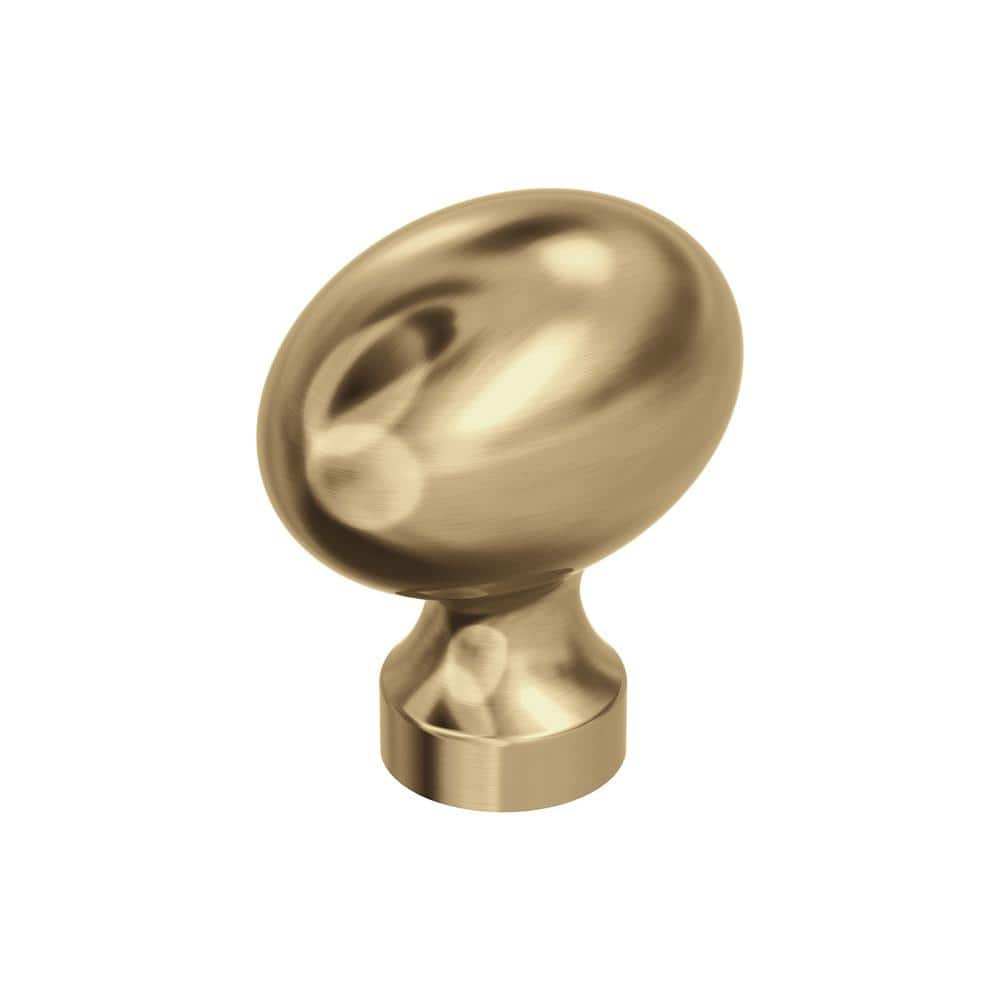 Amerock Vaile 1-3/8 in. (35mm) Modern Champagne Bronze Oval Cabinet ...