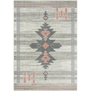 Abani Porto Beige 7 ft. 9 in. x 10 ft. 2 in. Abstract Polypropylene ...