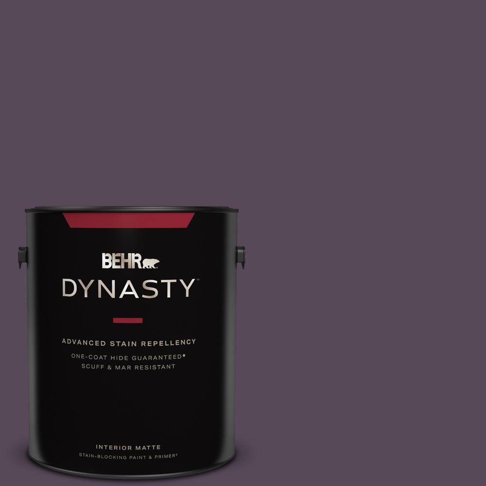BEHR DYNASTY 1 gal. #M100-7 Deep Merlot Matte Interior Stain-Blocking ...