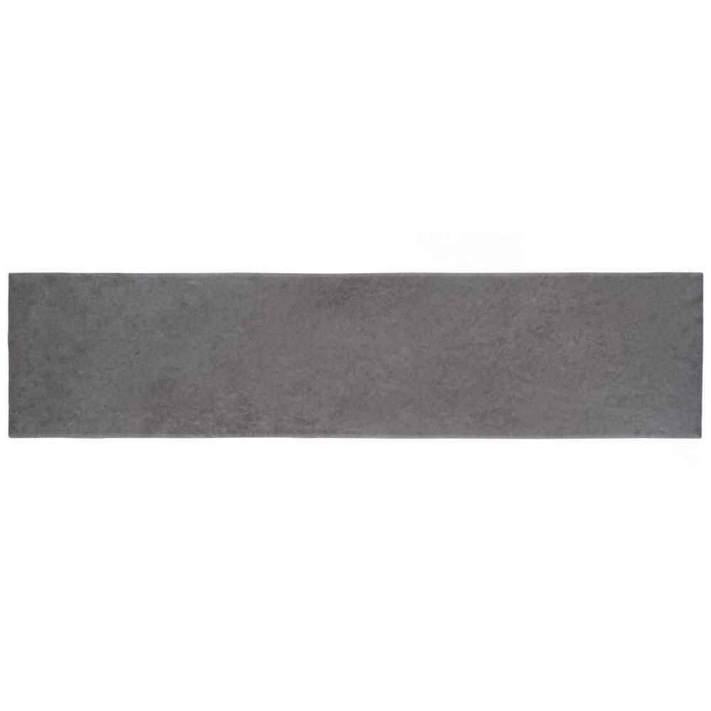 Merola Tile Heritage Carbon 2-3/8 in. x 9-5/8 in. Porcelain Floor and ...