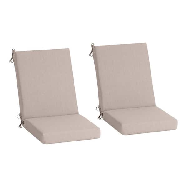 Hampton Bay 20 in. W x 20 in. D High Back Universal Outdoor Cushion in ...