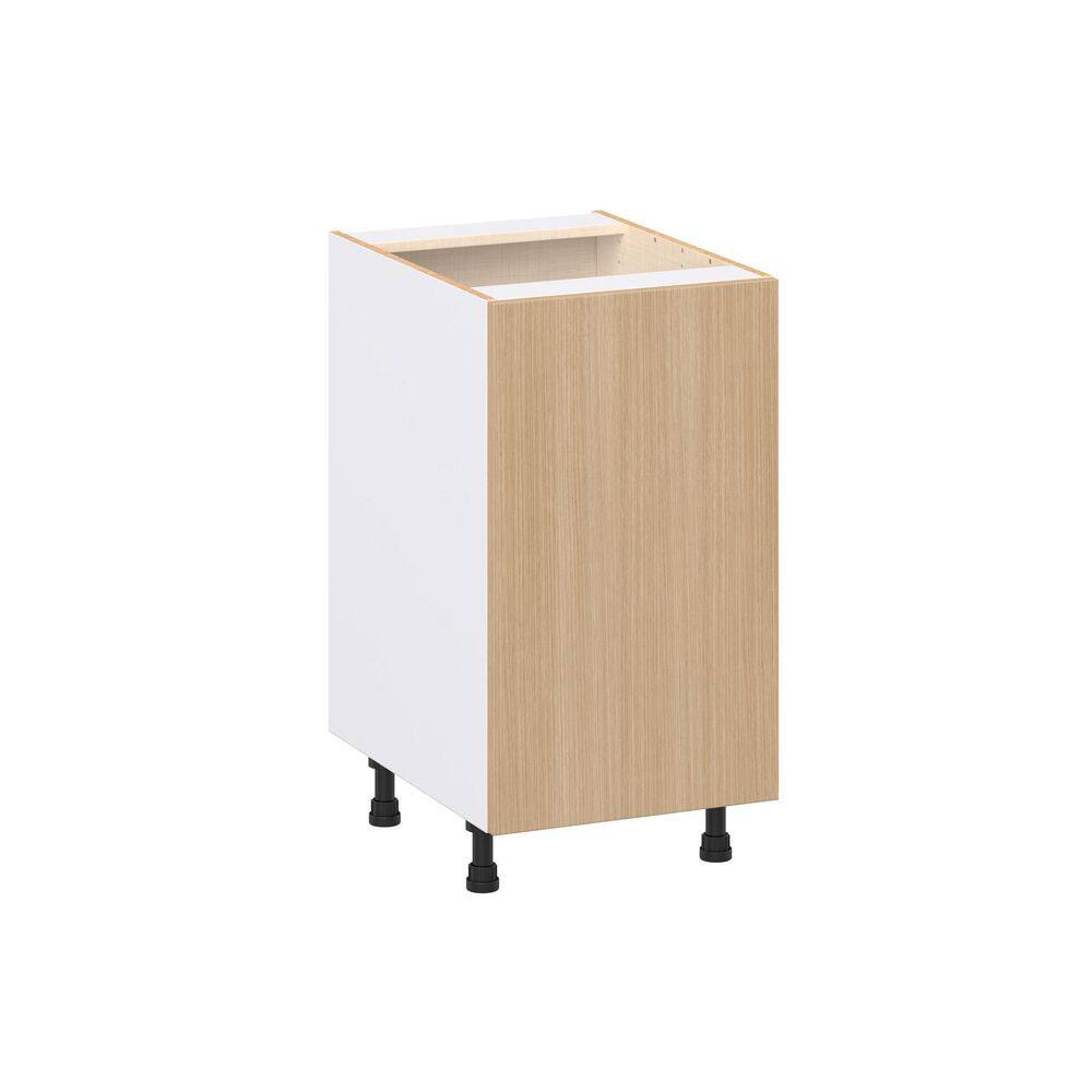 J COLLECTION Timberline Mojavi Oak Slab Assembled 2-Waste Bins Pull Out ...