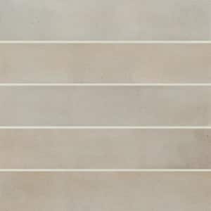 Bedrosians Celine 2.5 in. x 12 in. Matte Greige Porcelain Subway Tile ...