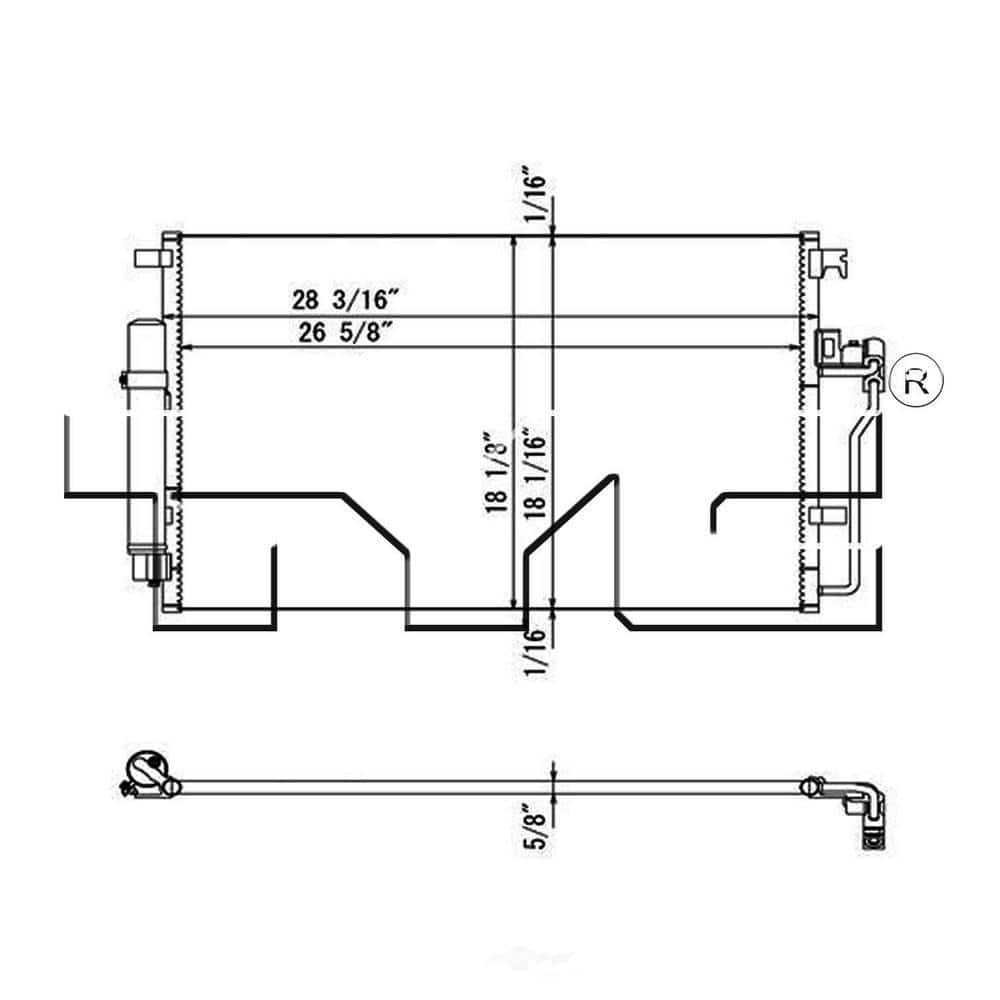 TYC A/C Condenser 3902