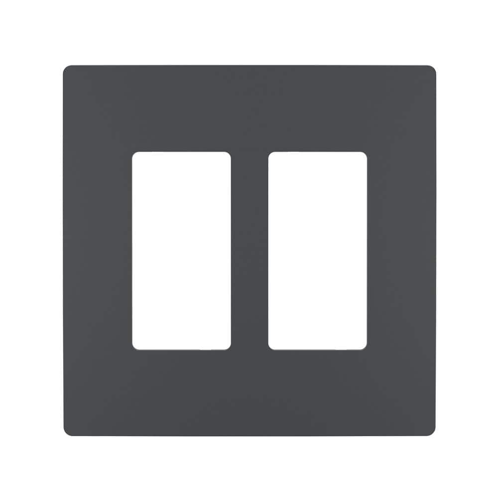 Legrand radiant 2 Gang 2-Decorator Rocker Screwless Wall Plate ...