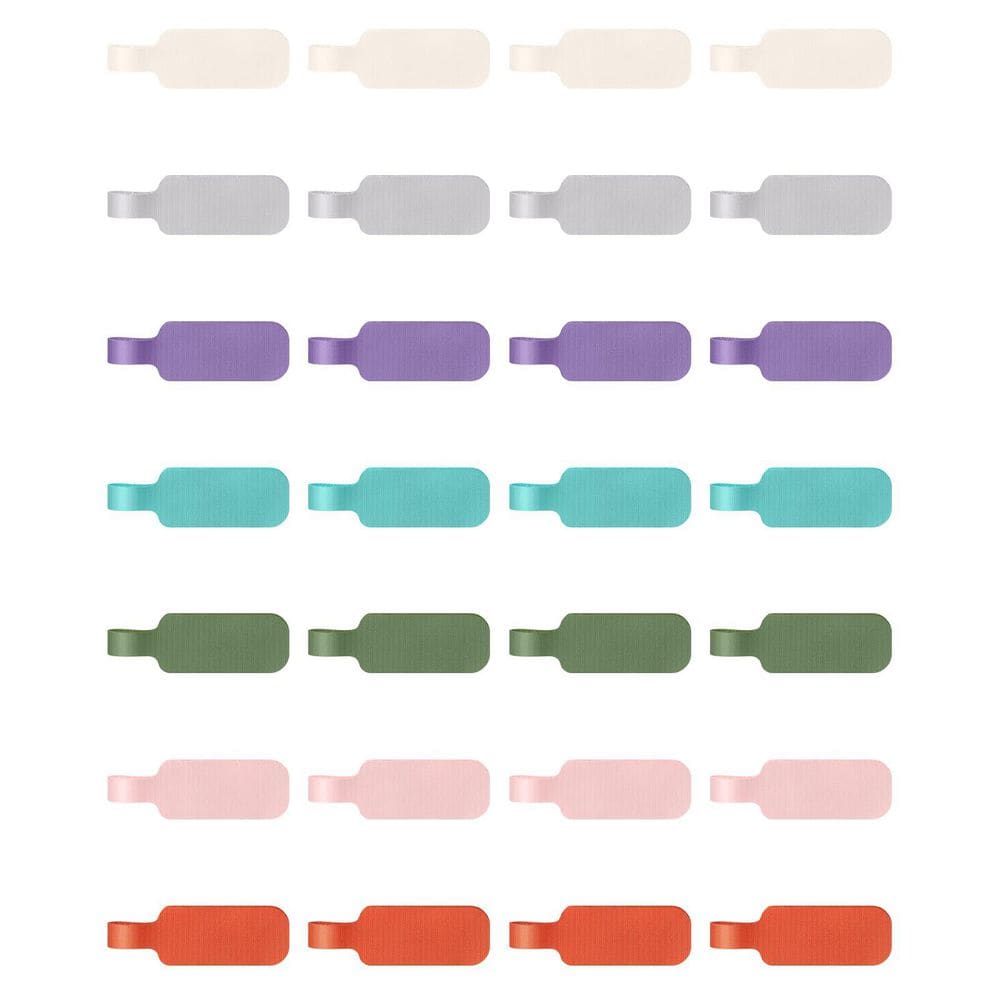 Lukyamzn Trilancer Large Size Cable Cord Labels Multicolored Reusable ...