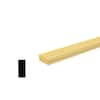 Alexandria Moulding 3/4 in. D x 1-3/4 in. W. x 96 in. L Pine Wood ...