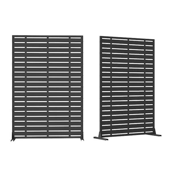 TIRAMISUBEST 47 in. x 47 in. Easy Installation Privacy Metal Screen ...
