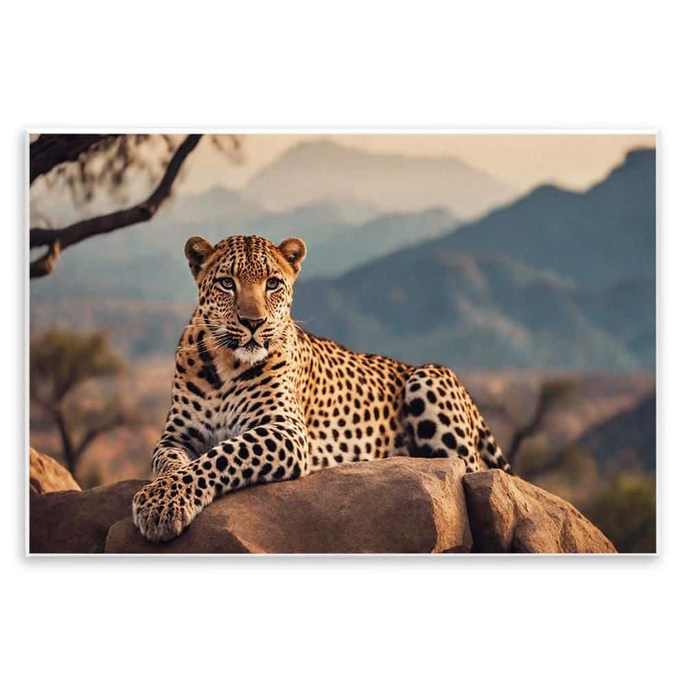 Stupell Industries Intense Watching Cheetah by Noah Bay Unframed Animal Graphic Art Print 13 in ...