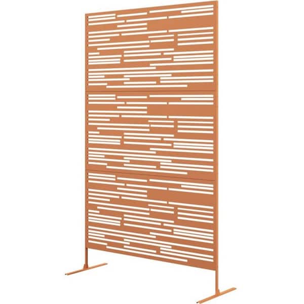 maocao hoom 78 in. Steel Freestanding Decorative Privacy Fence Screen ...