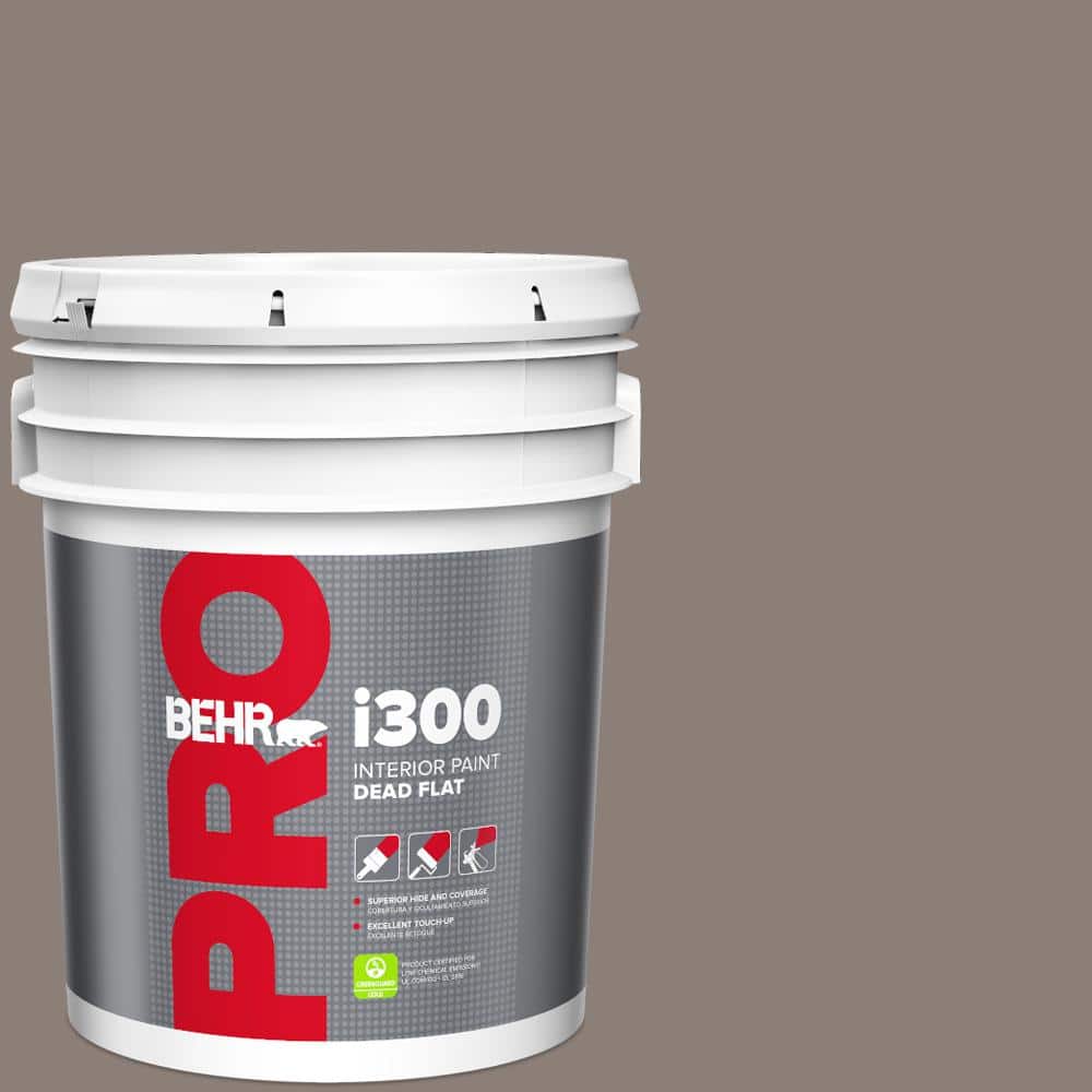 BEHR PRO 5 gal. #HDC-NT-27B Wild Truffle Dead Flat Interior Paint ...
