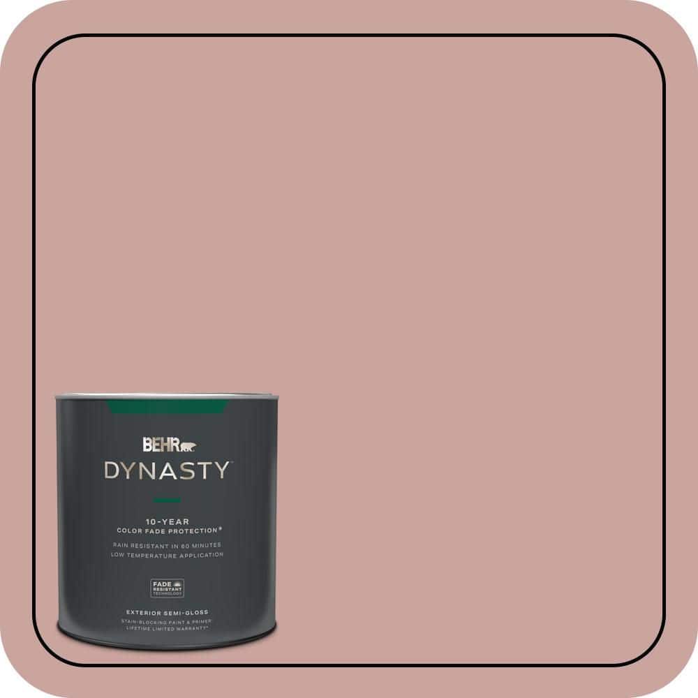 BEHR DYNASTY 1 qt. #160E-3 Rose Potpourri Semi-Gloss Exterior Stain ...