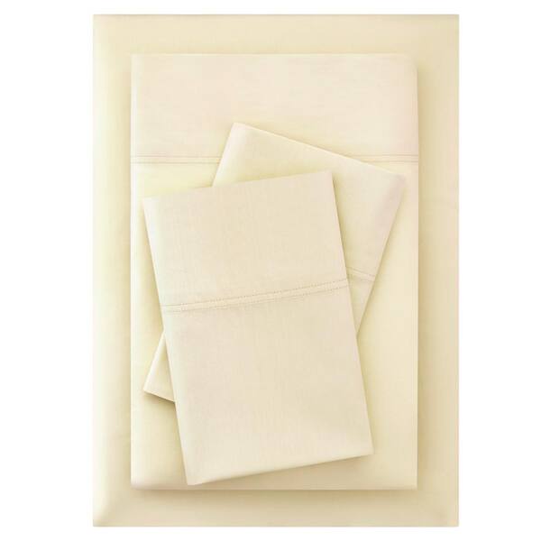 StyleWell Vintage Washed Cotton Percale 4-Piece Desert King Sheet Set ...